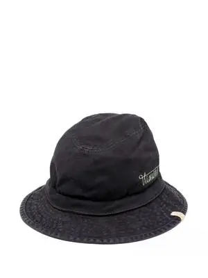 Visvim Logo-embroidered Bucket Hat - Black