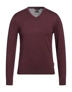 Armani Exchange V-neck Long-sleeve Sweater - Red