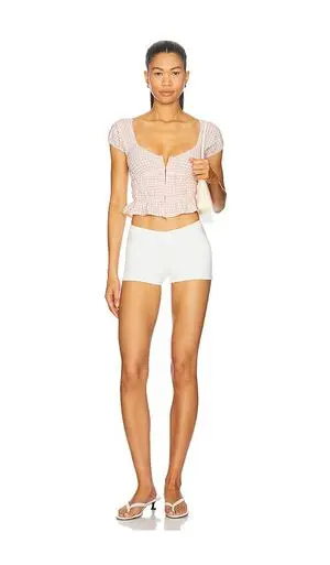 For Love & Lemons Petal Gingham Top