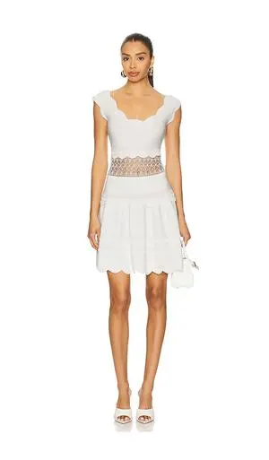 Alexis Hopper Dress - White