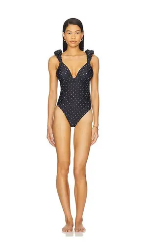 Lpa Zella One Piece - Black & White Dot