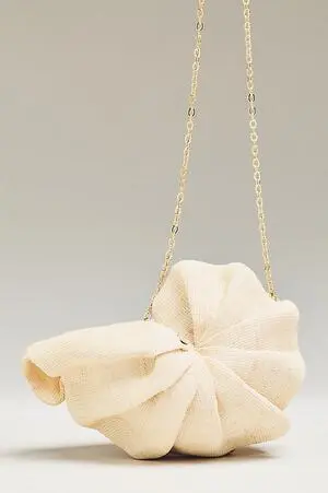 Poolside Origami Nautilus Clutch - Cream