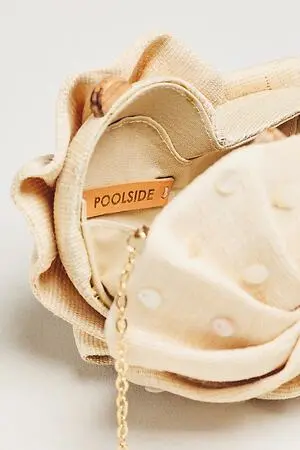 Poolside Origami Nautilus Clutch - Cream