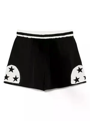 BODE Star-embroidered Silk Shorts