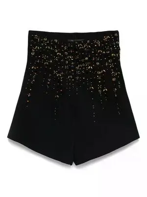 M.MARQUISE High-waisted Embellished Shorts