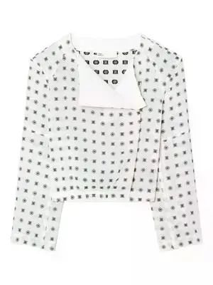 Tory Burch Polka-dot Wrap Top