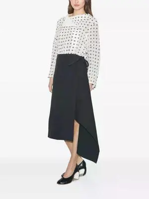 Tory Burch Polka-dot Wrap Top