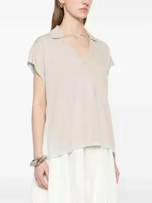 GRAN SASSO Fine-knit Sleeveless Top