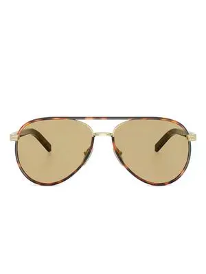 Prada Pilot-frame Sunglasses - Brown