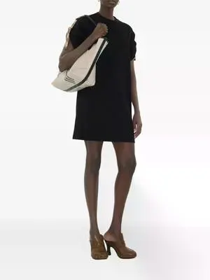 Burberry Check Trim Cotton T-shirt Dress