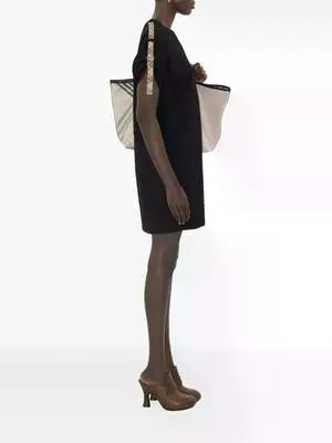 Burberry Check Trim Cotton T-shirt Dress