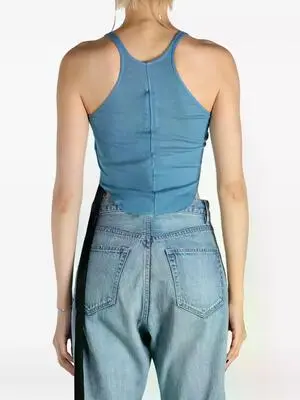 Rick Owens Cotton Cropped Top - Blue