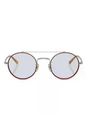 Oliver Spencer Round-frame Eyeglasses - Brown