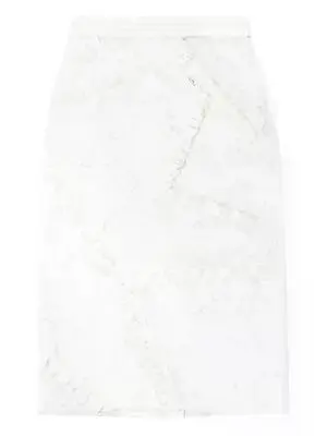 SHUSHU/TONG Cut-out Skirt - White