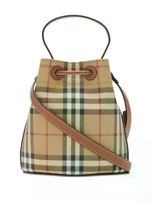 Burberry Mini Tb Bucket Bag - Neutrals