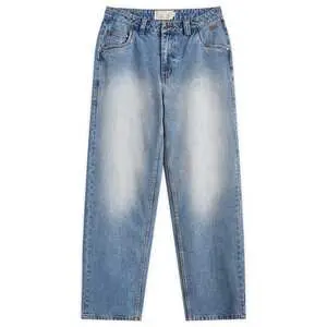 DIME Classic Relaxed Denim Pants - Sandblasted Blue