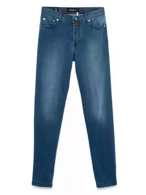 Kiton Logo-patch Jeans