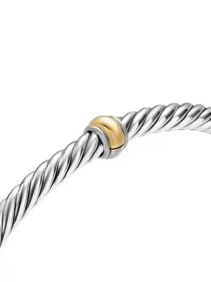 David Yurman 14k Yellow Gold Cable Flex Station Bracelet