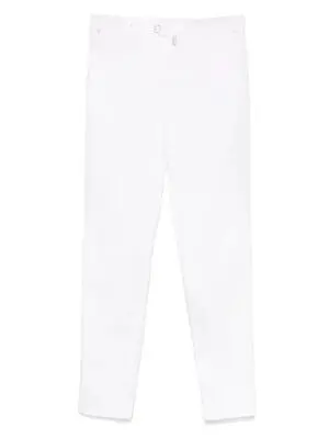 Kiton Logo-patch Chinos - White