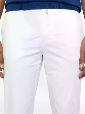 Kiton Logo-patch Chinos - White