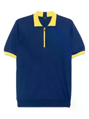 Kiton Contrasting-trim Polo Shirt
