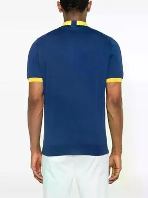 Kiton Contrasting-trim Polo Shirt