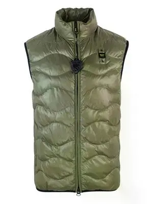 BLAUER. Padded Gilet - Green
