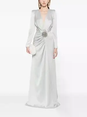 M.MARQUISE Grace Maxi Dress - Grey