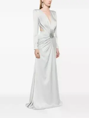 M.MARQUISE Grace Maxi Dress - Grey