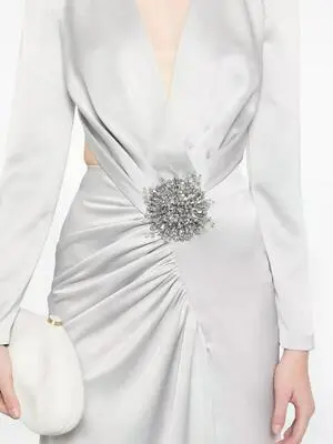 M.MARQUISE Grace Maxi Dress - Grey