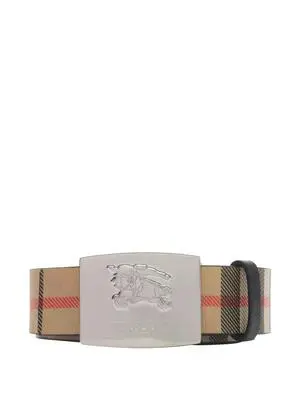 Burberry Checked Reversible Belt - Neutrals