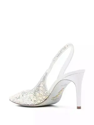 Rene Caovilla Faux Pearl-embellished Pumps