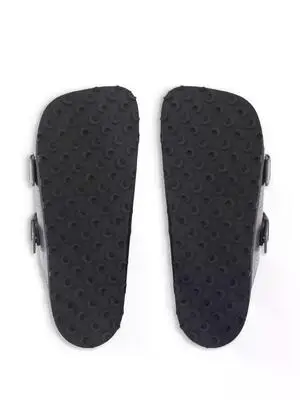 MARINE SERRE Lizard-print Sandals - Grey