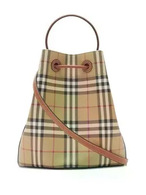 Burberry Check Bucket Bag - Neutrals