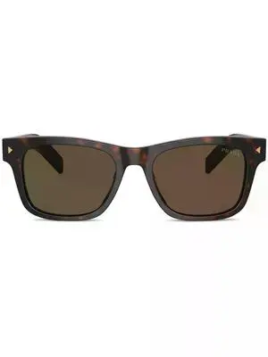 Prada Rectangle-frame Sunglasses - Brown