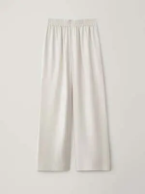 LISA YANG STORE Wide Leg Trousers - Champagne