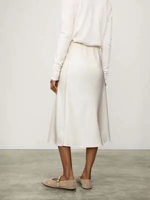 LISA YANG Midi Skirt In Silk Double Georgette