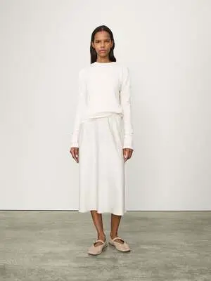 LISA YANG Midi Skirt In Silk Double Georgette