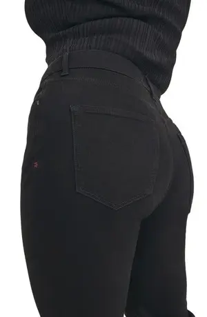 Warp + Weft Nao High-waist Bootcut Jeans - Jet Black