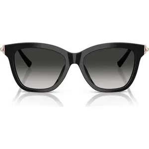 Tiffany & Co. 54mm Square Sunglasses - Black/grey Gradient