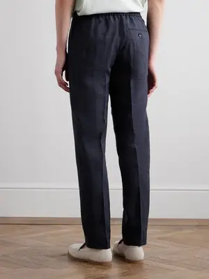 Mr P. James Straight-leg Linen Trousers