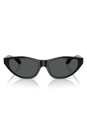 Versace 55mm Cat Eye Sunglasses Black