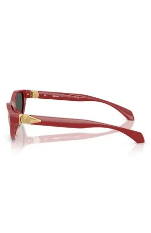 Versace 55mm Cat Eye Sunglasses - Red/ Dark Grey