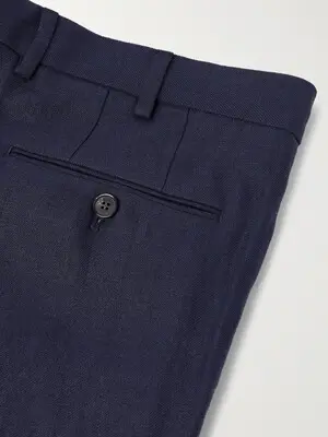 Loro Piana Carlo Straight-leg Linen Suit Trousers
