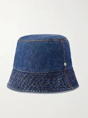 Loewe Logo-embroidered Bucket Hat - Blue