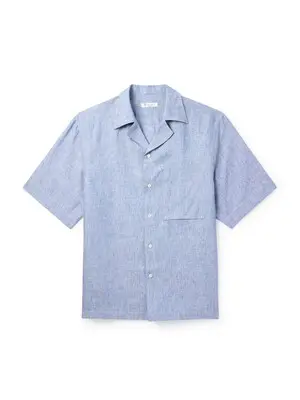 Men's Loro Piana Blue Shirts