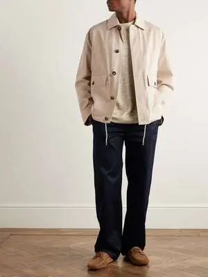 Loro Piana Rudolf Rain System® Cotton-blend Gabardine Blouson Jacket