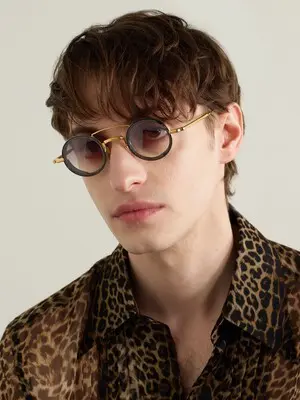 JACQUES MARIE MAGE Ringo 2 Round-frame Sunglasses - Silver