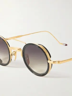 JACQUES MARIE MAGE Ringo 2 Round-frame Sunglasses - Silver