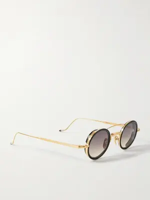 JACQUES MARIE MAGE Ringo 2 Round-frame Sunglasses - Silver